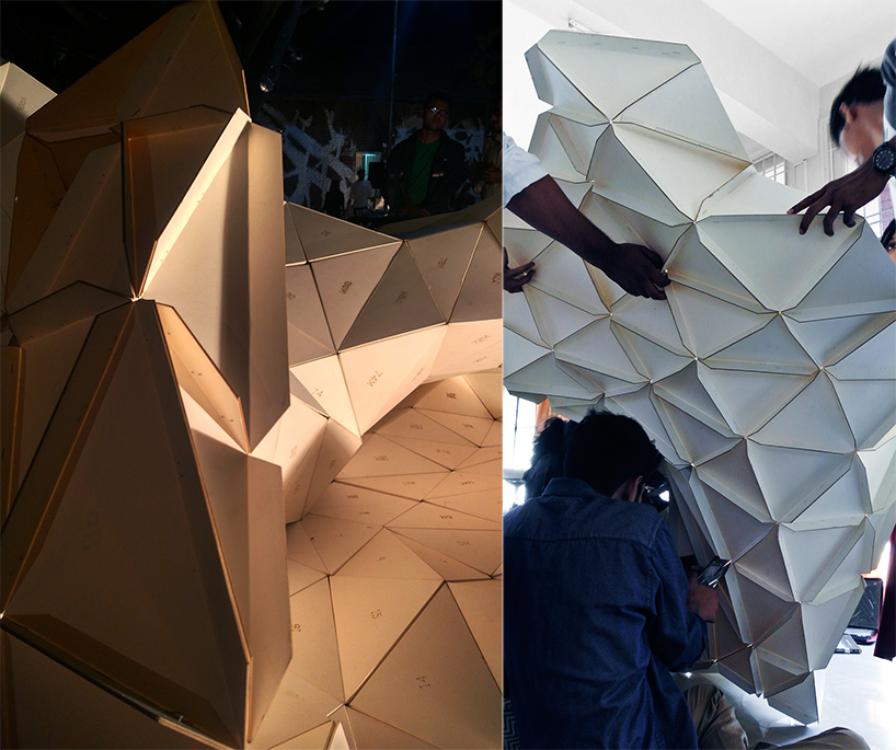 Triangulated Skin - Installation by WEsearch lab at M.S. University ...