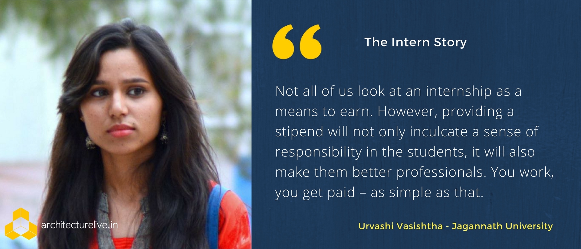 Architectural Internship in India - Urvashi Vasishtha on ArchitectureLive!