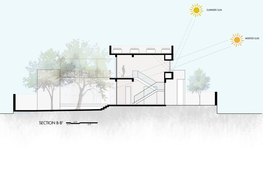 Neem-Aaangan, a house around neem tree in Delhi, by Design Bureau ...
