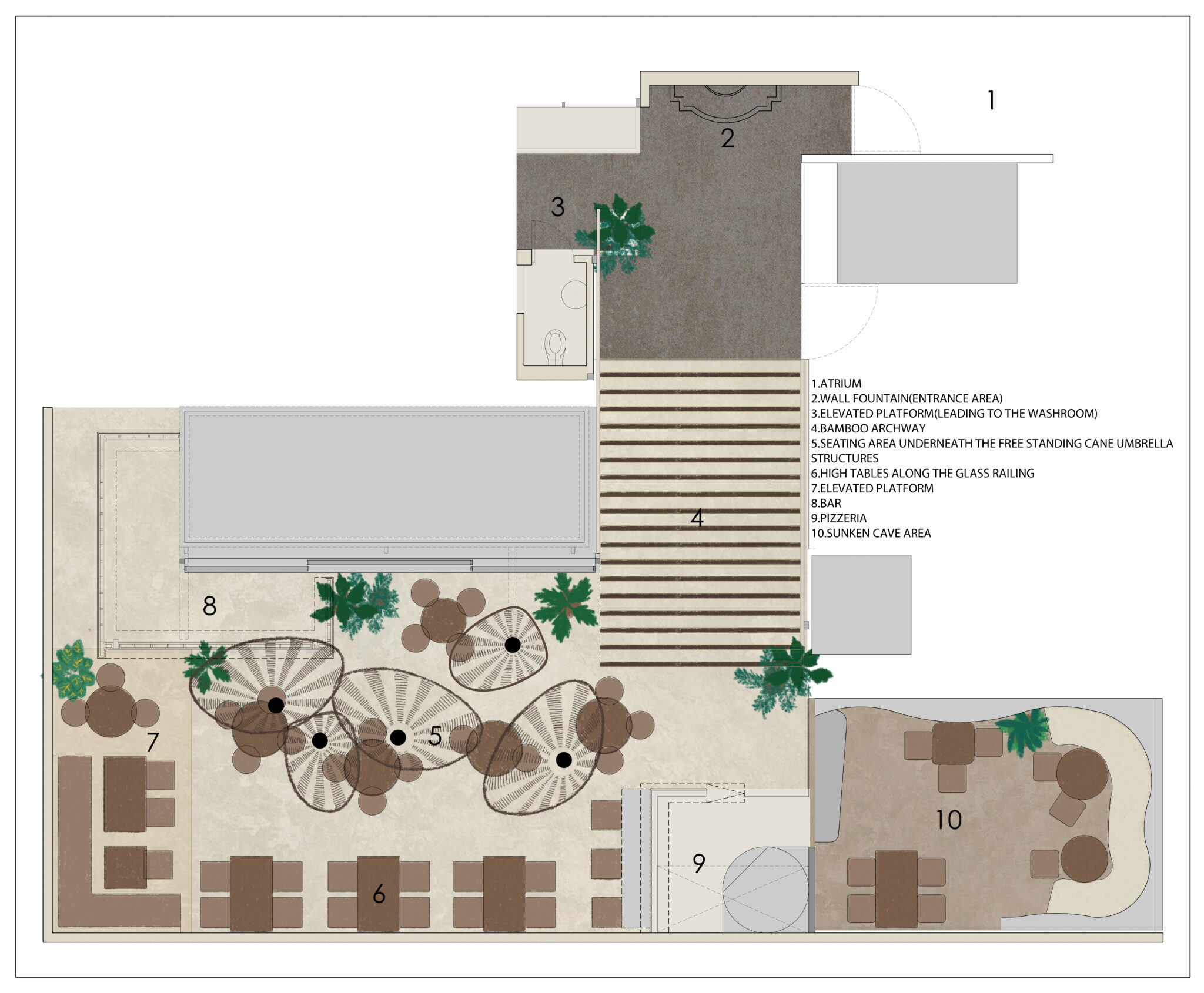 Tulum - Jungle Rooftop Restaurant, at Chandigarh, by Loop Design Studio ...