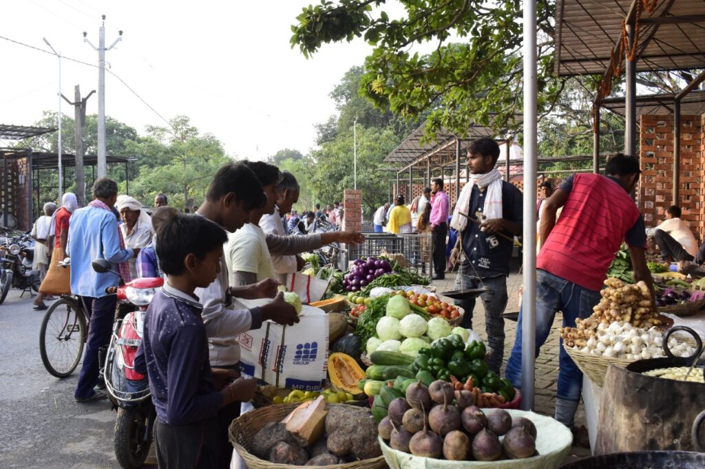 Narindrapur Market, at Siwan, Bihar, by Studio Matter - ArchitectureLive!