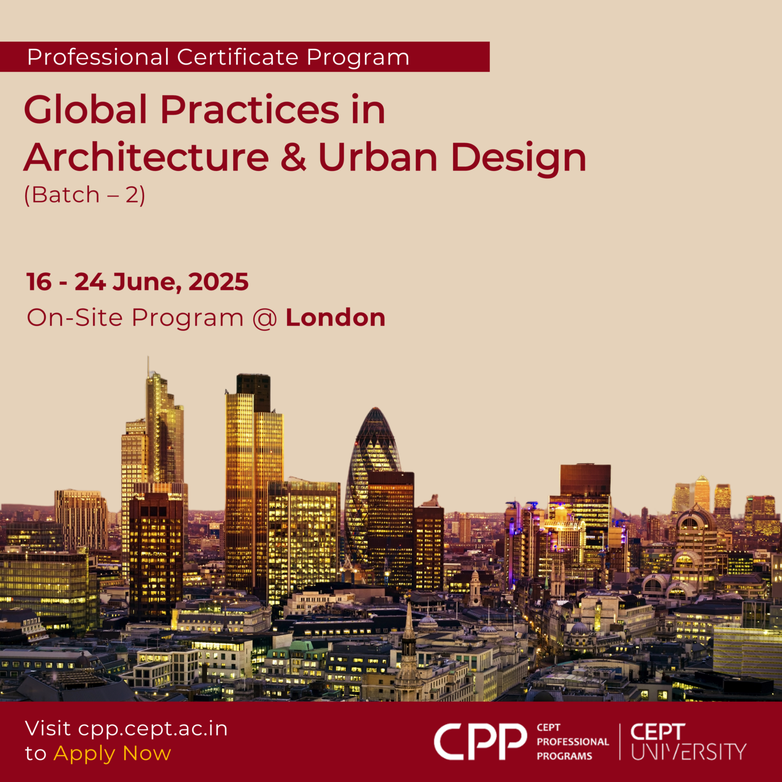 CEPT University, Ahmedabad, announces Professional Certificate Program ...